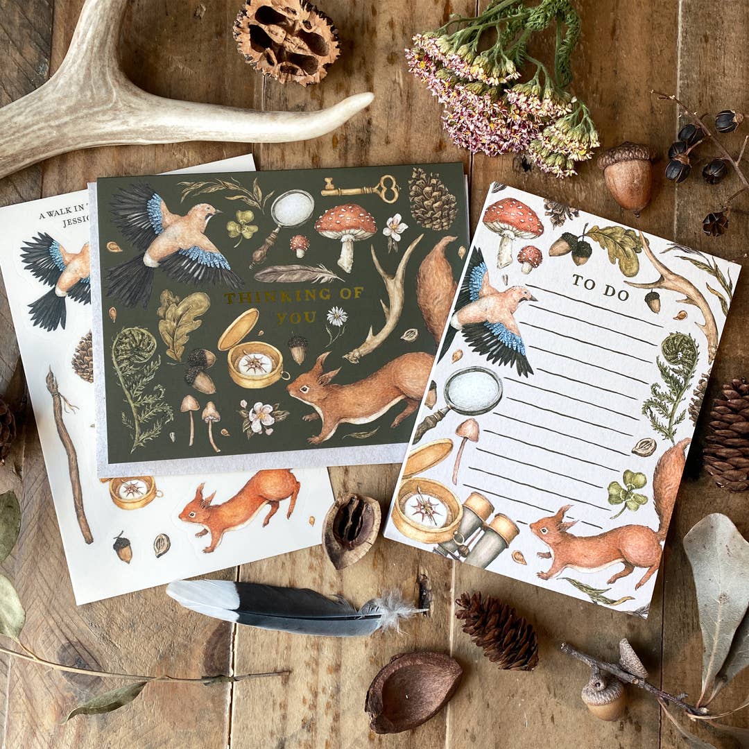Art-5.5” x 4” A Walk in the Woods To Do List Notepad | Pharmhouse FM
