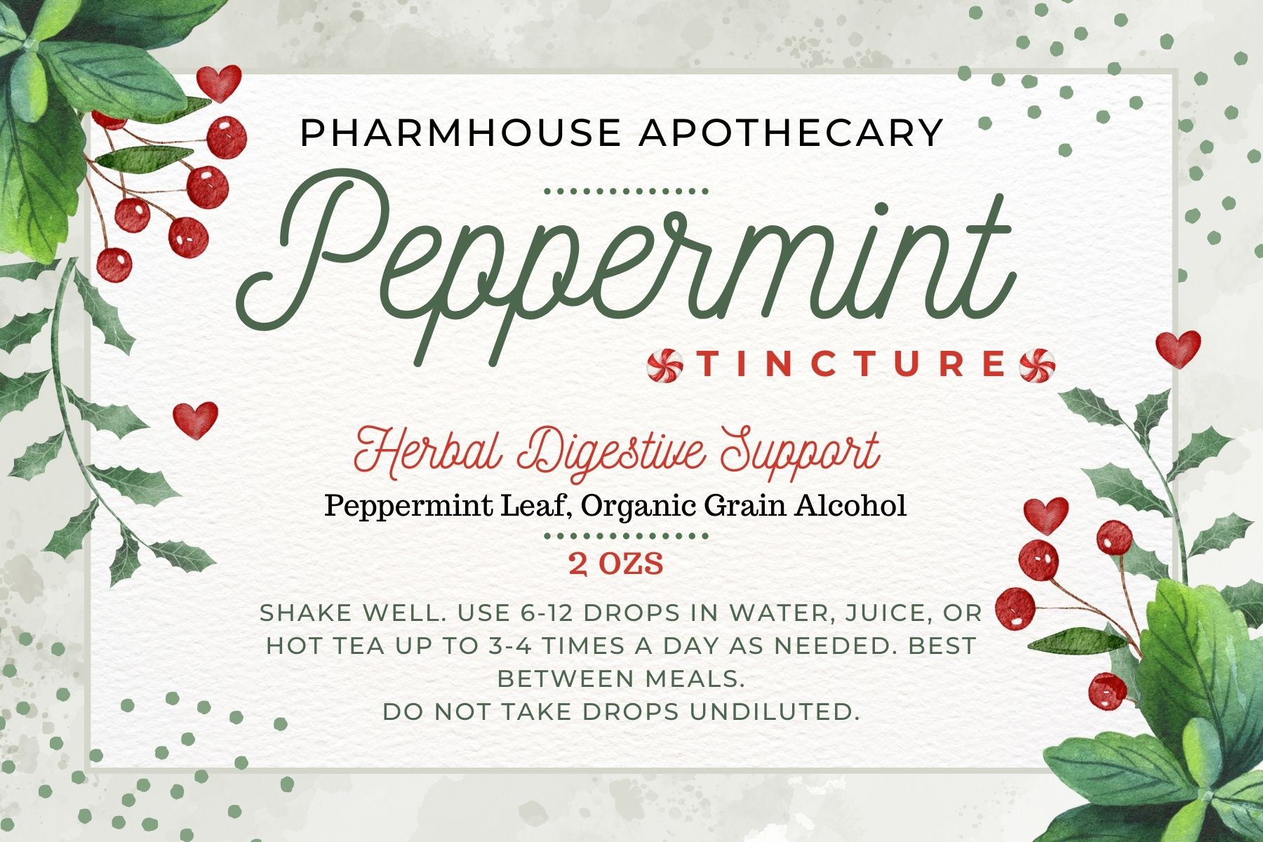 Peppermint Tincture | Pharmhouse FM